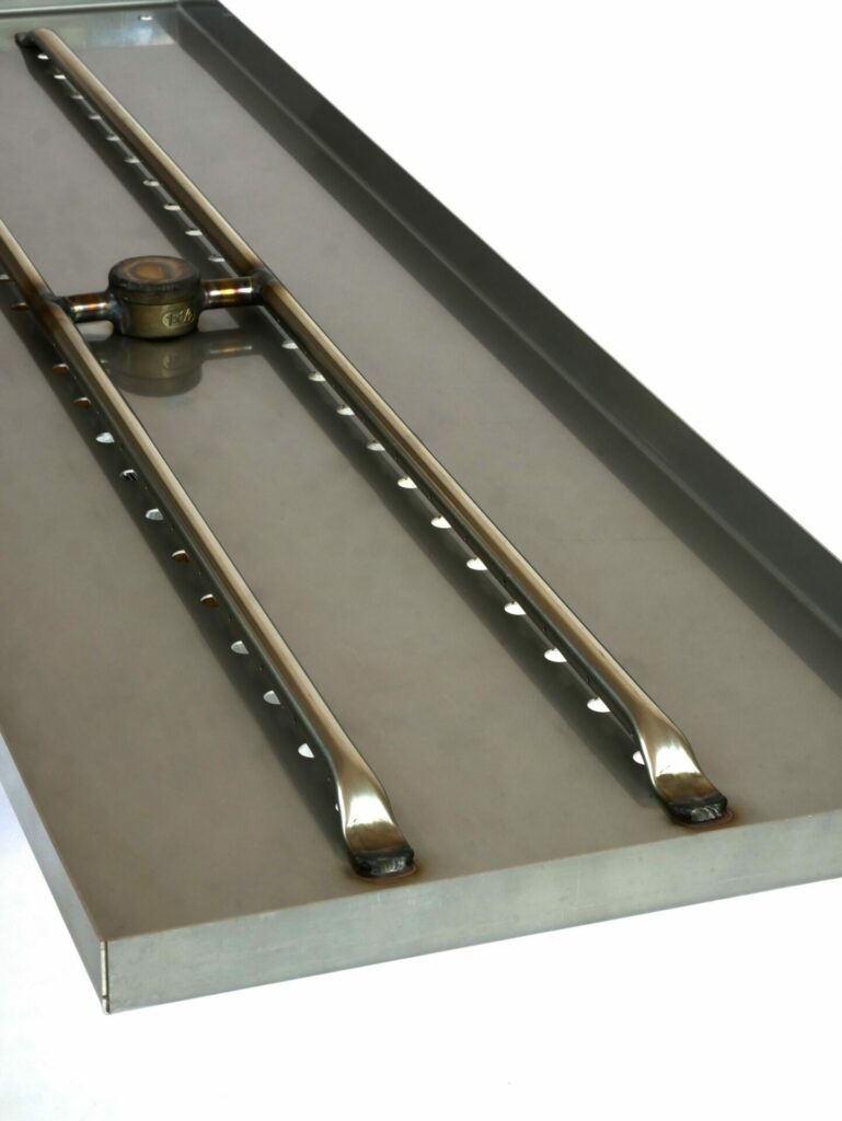 Rectangle Gas Fire Pit Burner Kit - Brightstar Fires