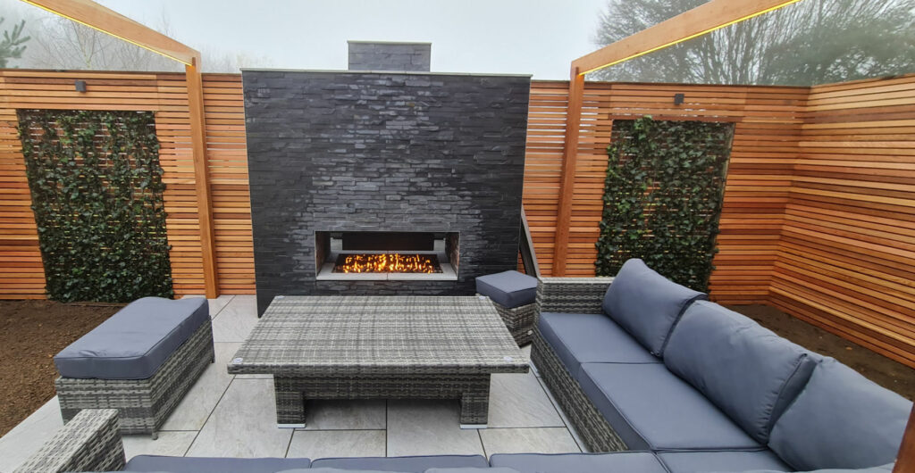 Outdoor Hole in the Wall Gas Fireplaces - Brightstar Fires