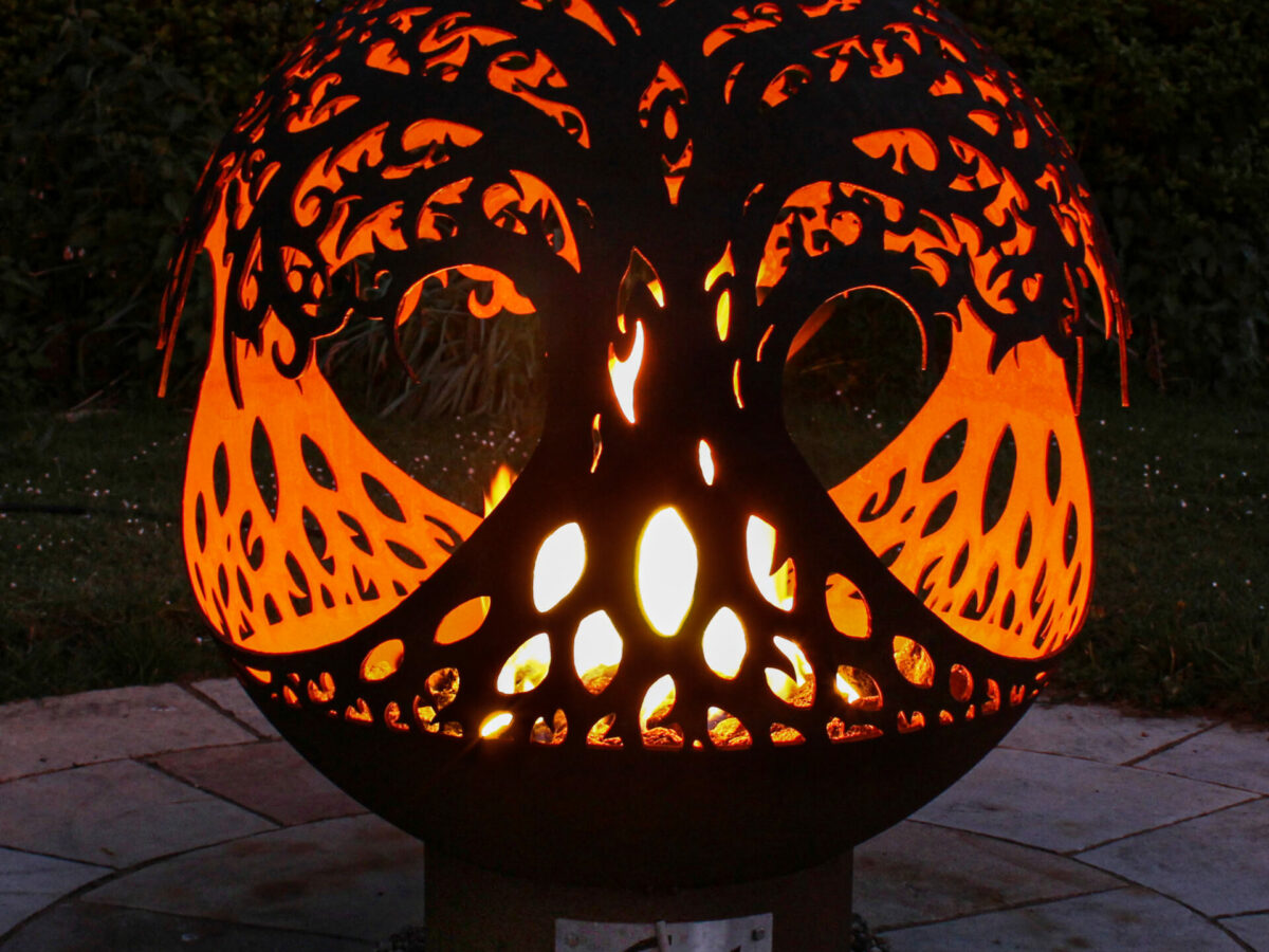 Outdoor Gas Fire Sphere Sculptures - Brightstar Fires
